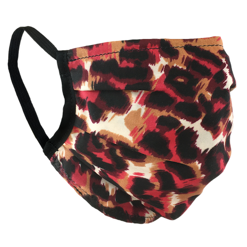 Animal Print Red Surgical Style Face Mask Made in USA – TekTailor