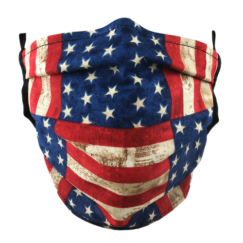 Stars & Stripes Reusable Surgical Style Face Mask Made in USA – TekTailor