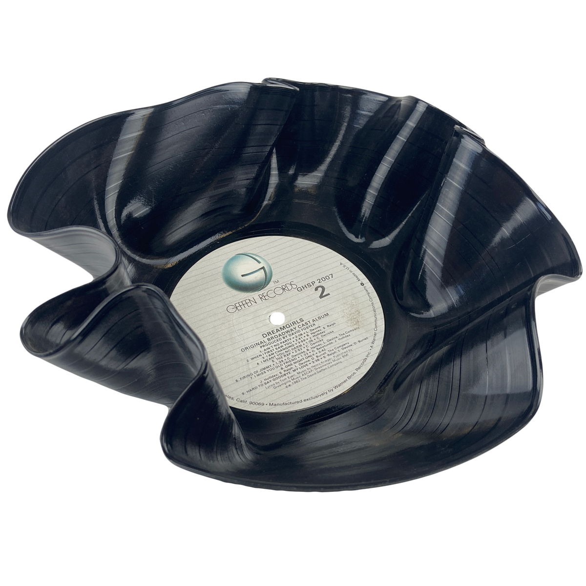 Vinyl Record Bowl made from repurposed vintage Dreamgirls album – TekTailor